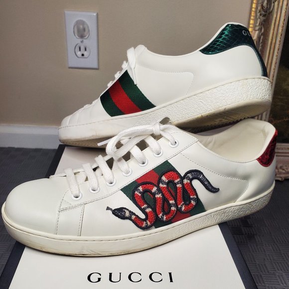 Gucci | Shoes | White Gucci Snake Shoes | Poshmark